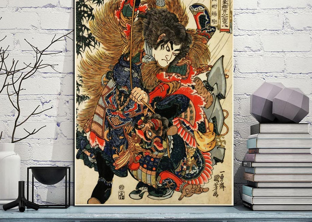 Quadro di samurai tradizionale • Tabloide IT