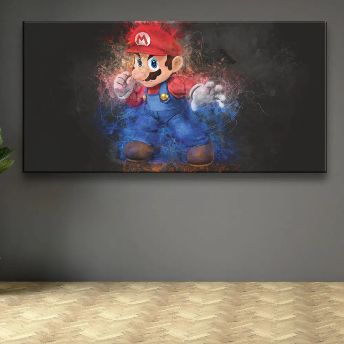 Quadro Super Mario Grafitti • Tabloide IT